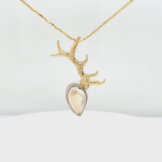 Elk Antler Style Ivory Tooth Pendant – Park City Jewelers