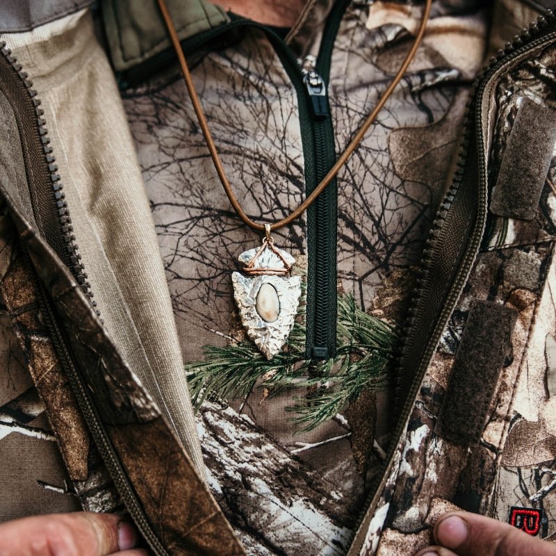 Elk Ivory Tooth Arrowhead Pendant / Necklace – Park City Jewelers