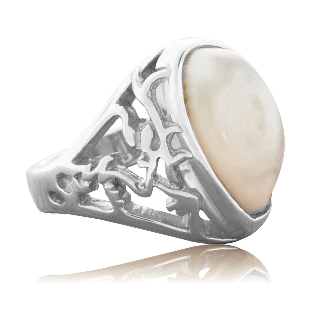 Elk Tooth Ivory Nature Scene Cutout Ring – Park City Jewelers