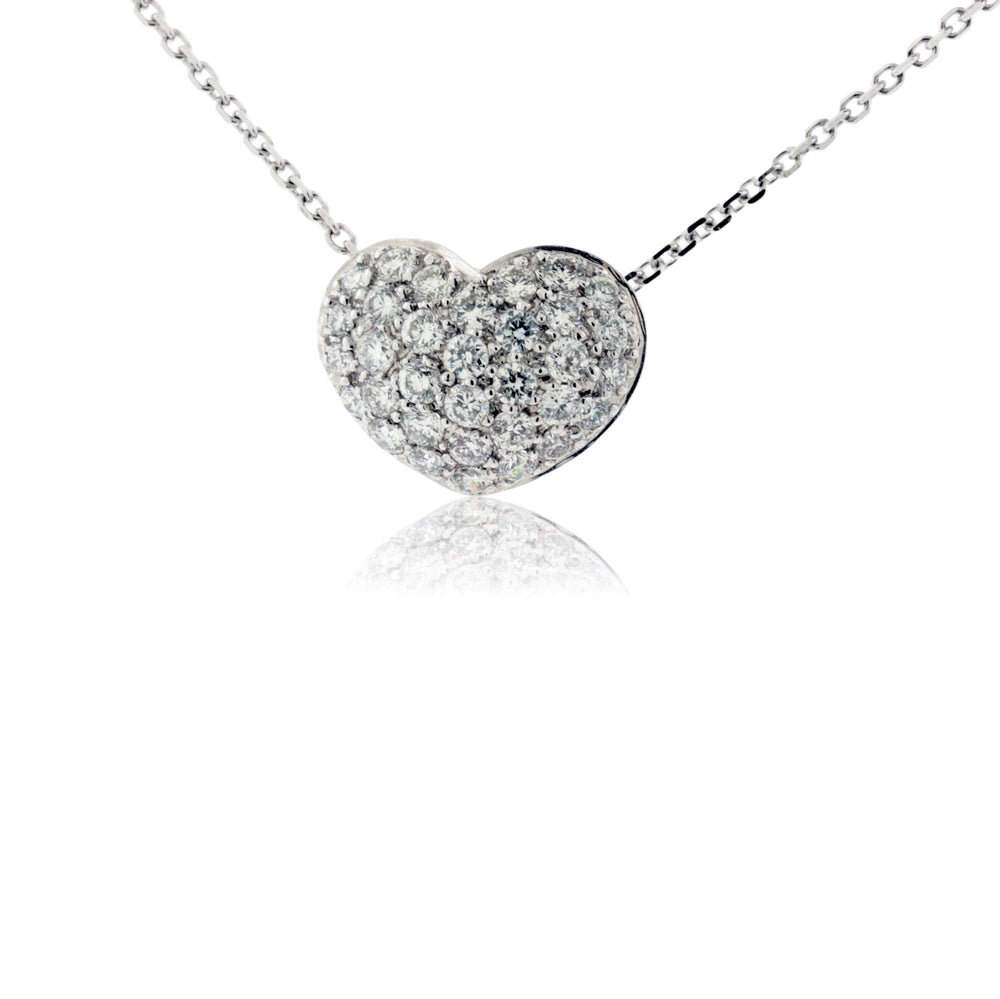 Pave Diamond Heart Pendant – Park City Jewelers