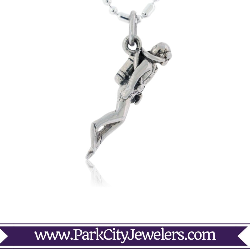Scuba Diver Charm or Necklace – Park City Jewelers